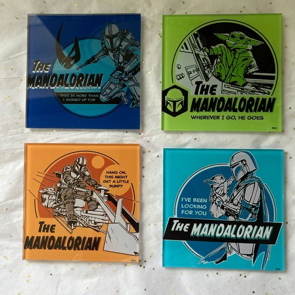 Disney | Other | Mandalorian Table Coasters New In Box Set Of 4 | Poshmark